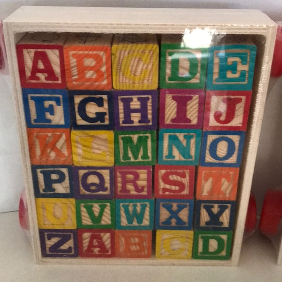 Target | Toys | Wooden Alphabet Shapes Blocks New | Poshmark